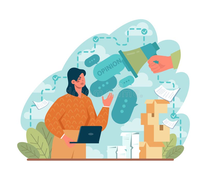 Listen To Other Opinion. People Feedback To Improve Work Quality Stock ...