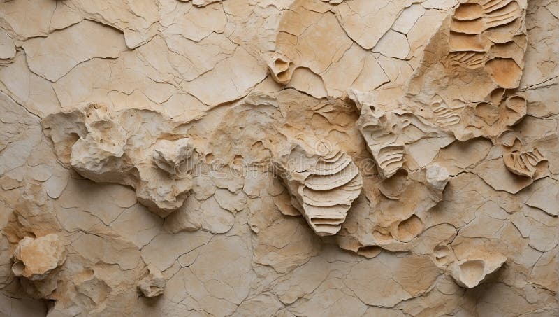 Whispers of the Earth: Fossilized Limestone Visuals. AI Generate Stock ...