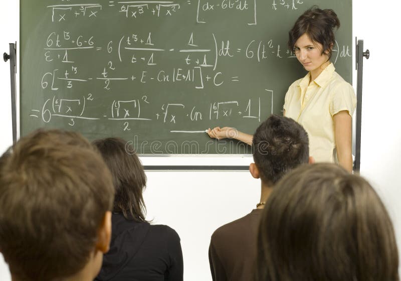 Listen up! stock photo. Image of people, learning, blackboard - 2525920