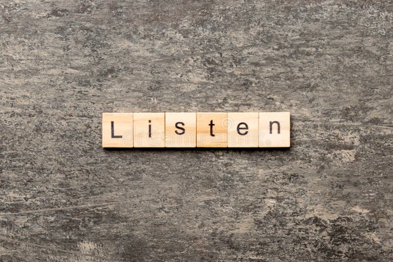 Word Listen Block Letters Stock Photos - Free & Royalty-Free Stock ...