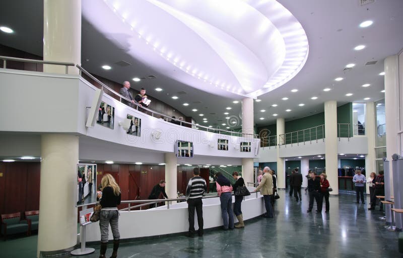 Listeners in Foyer of Concert Hall Stock Photo - Image of hall, cutout ...