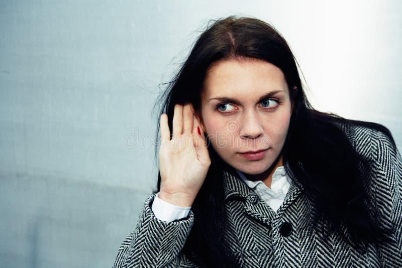 Listening stock image. Image of listening, perception - 3680321