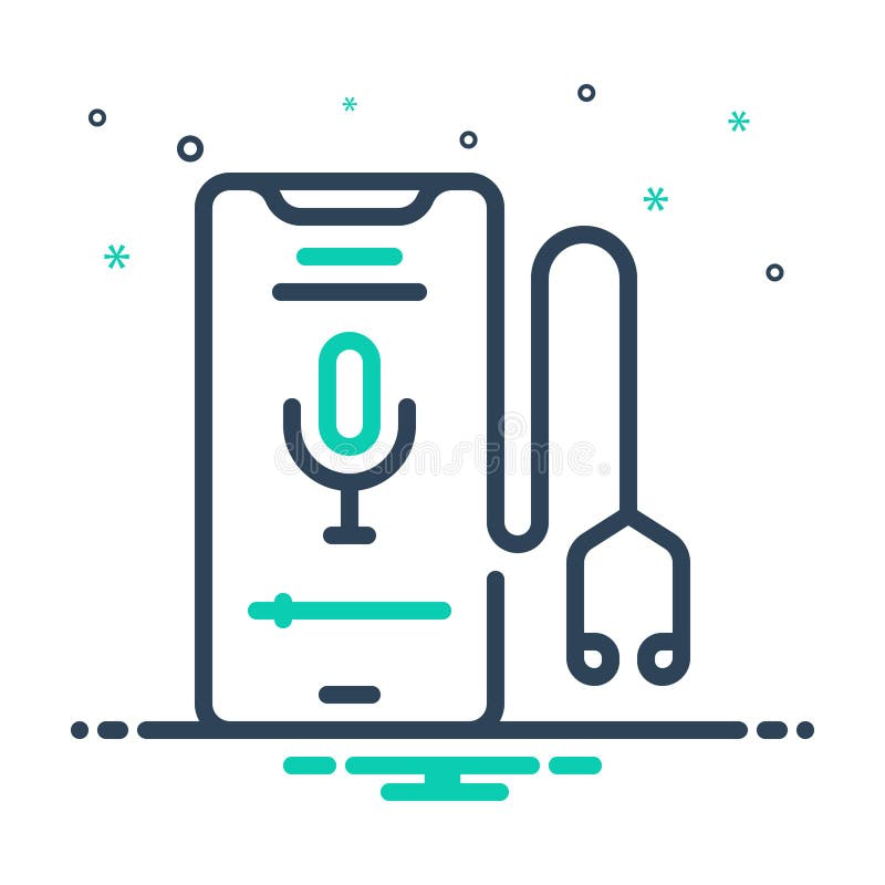 Mix Icon for Listening, Music and Play Stock Vector - Illustration of ...