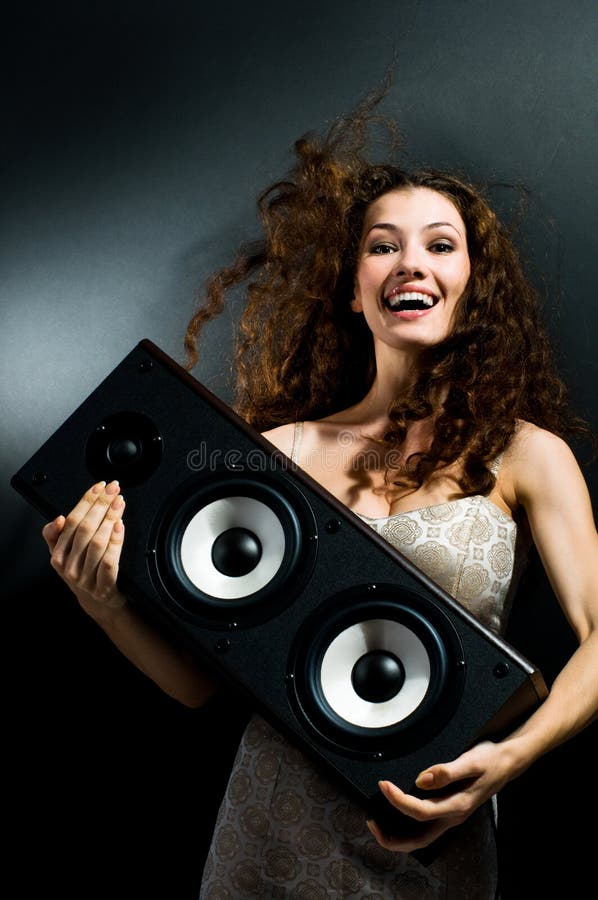 Listening music stock photo. Image of modern, beauty, female - 6247352