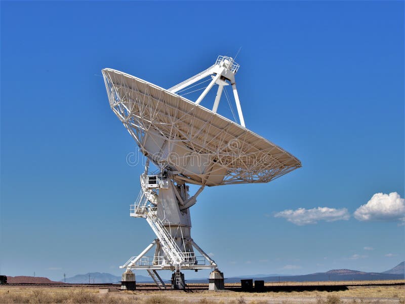 Listening for Sounds at Very Large Array Stock Image - Image of array ...