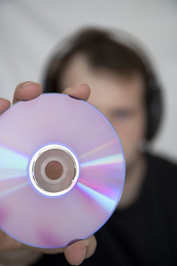 Listening to CD stock photo. Image of compact, disk, audio - 14202956