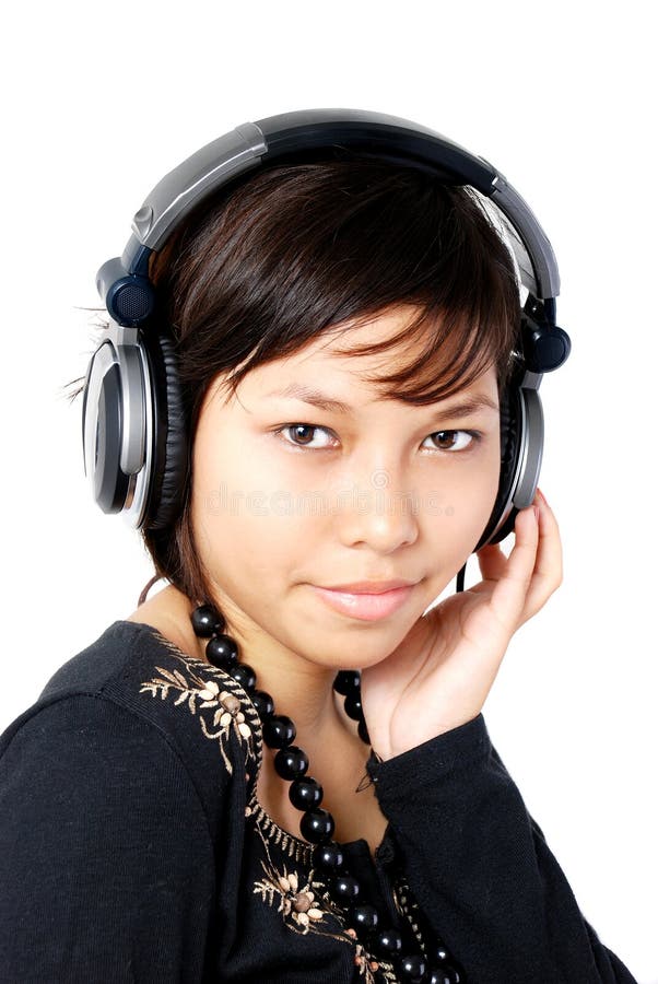 Man Enjoy Listening To Music Stock Image - Image of executive, seating ...