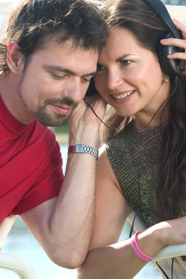 Listening To Music Together Stock Image - Image of enjoy, caucasian: 932469