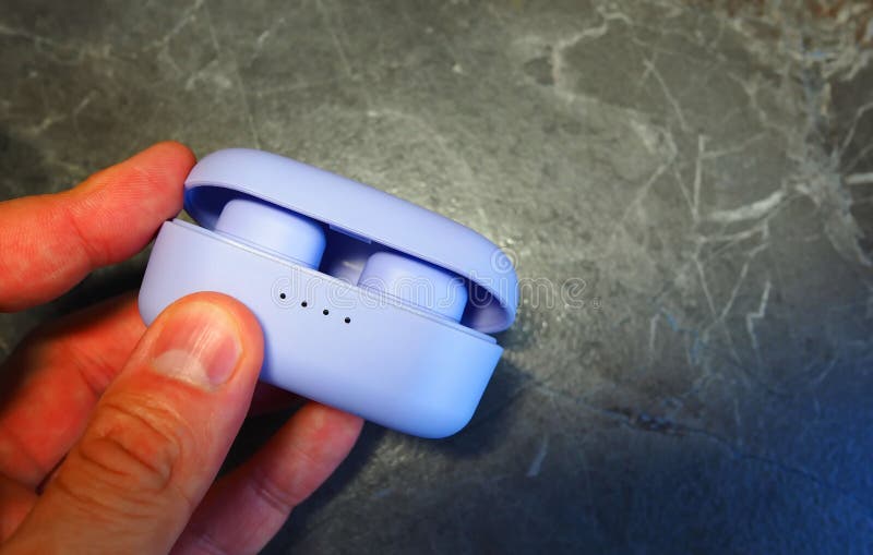 Listening To Music on Wireless Headphones. Bluetooth Headphones for ...