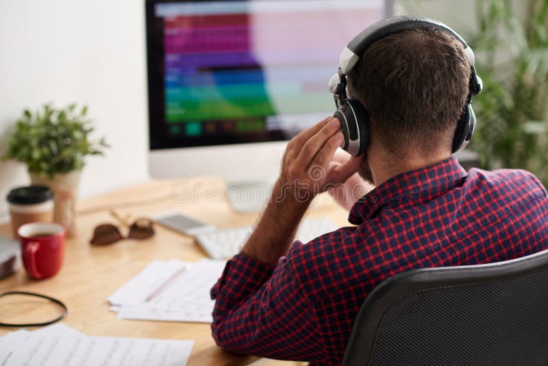 Sound engineer stock image. Image of audio, producer - 44941447