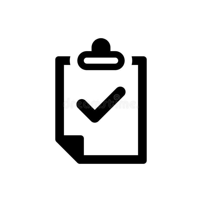 Listing icon stock vector. Illustration of symbol, check - 223996280