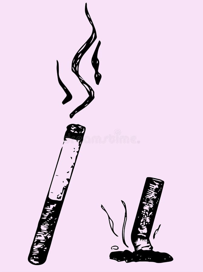 Lit Cigarette Clipart