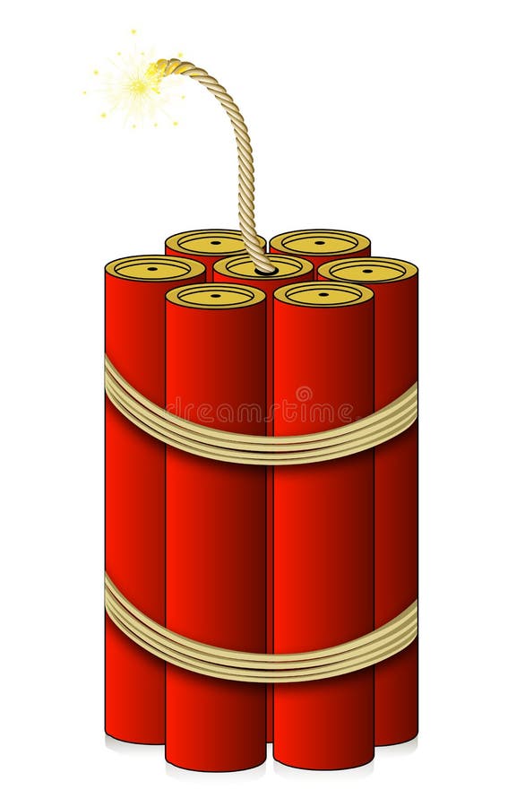Winded Large Dynamite Vector Art Illustration Stock Illustrations – 1 ...