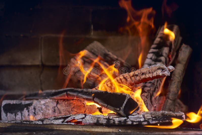 Lit the fire for barbecue stock image. Image of camp - 82611727