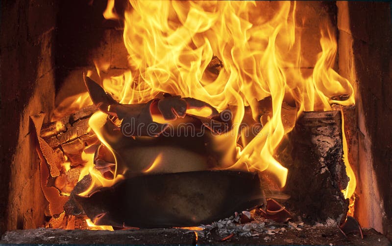 Lit the fire for barbecue stock image. Image of flame - 90288491