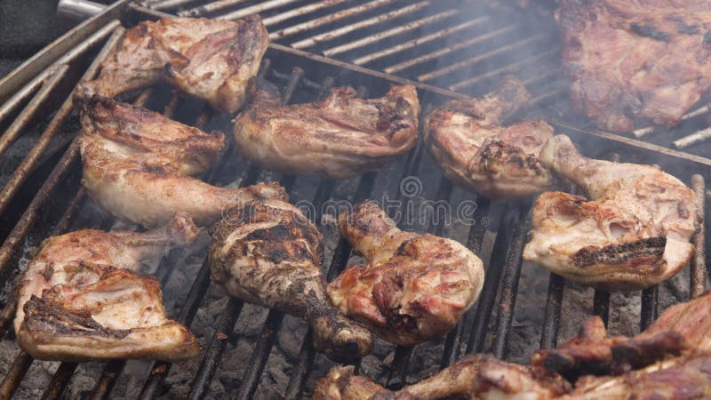 Lit Grill Meat stock photo. Image of foodstuffs, meat - 33577582