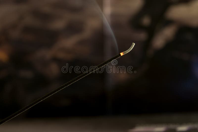 Lit incense stick stock photo. Image of celebration - 146233060