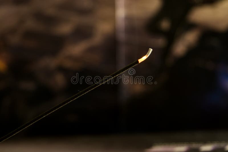 Lit incense stick stock image. Image of india, meditation - 146235695