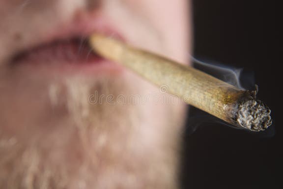 Lit joint with smoke stock image. Image of drug, medical - 78591867