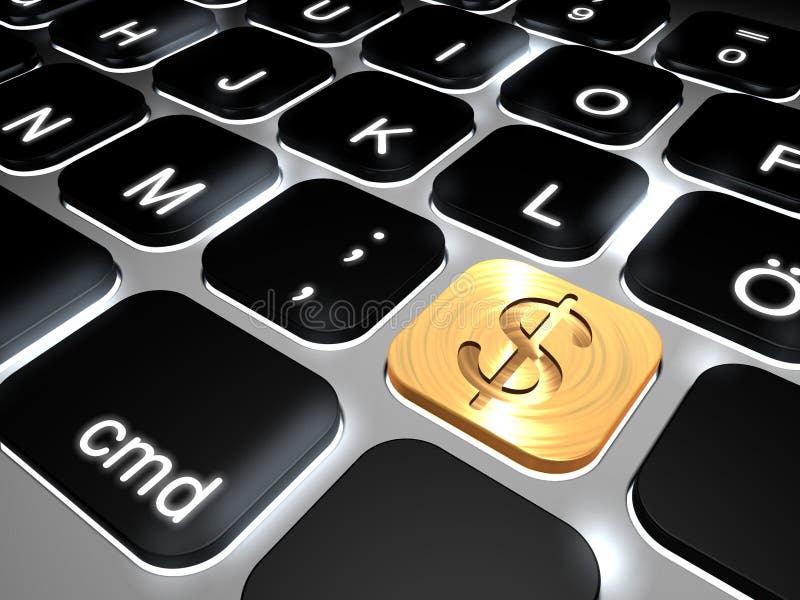 Computer Keyboard With Dollar Sign Key Stock Vector - Illustration of ... Computer Keyboard With Dollar Sign Key Stock Vector - Illustration of ...