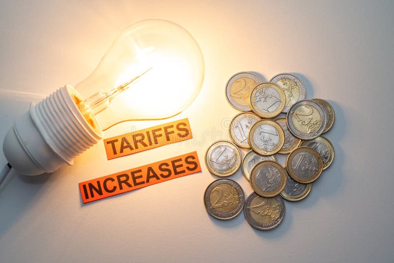 Increase in Energy Tariffs. Stock Image - Image of sources, dependence ...