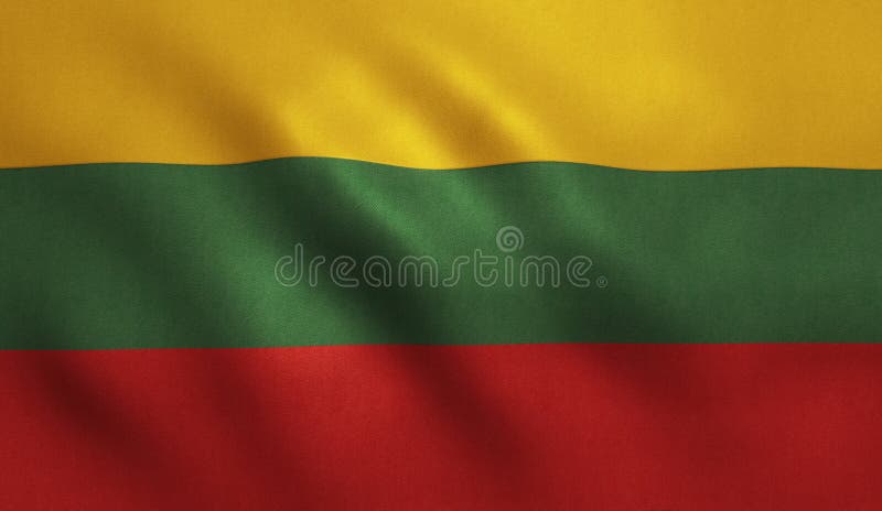 Litauen-Flagge stock abbildung. Illustration von symbol - 88870361