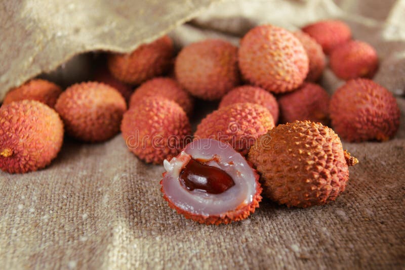 Litchi stock photo. Image of sweet, fruit, subtropical - 12852226