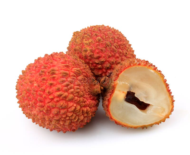 The Lychee (Litchi Chinensis) Fruit Stock Photo - Image of ripe ...