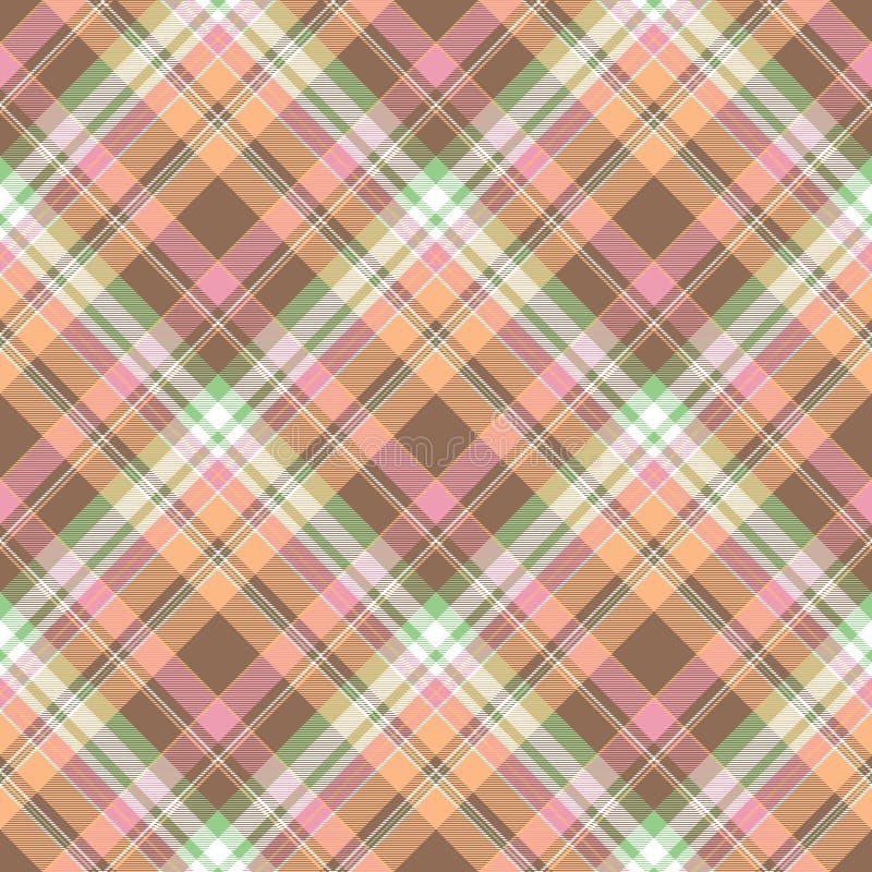 Lite Color Textile Check Seamless Pattern Stock Vector - Illustration ...