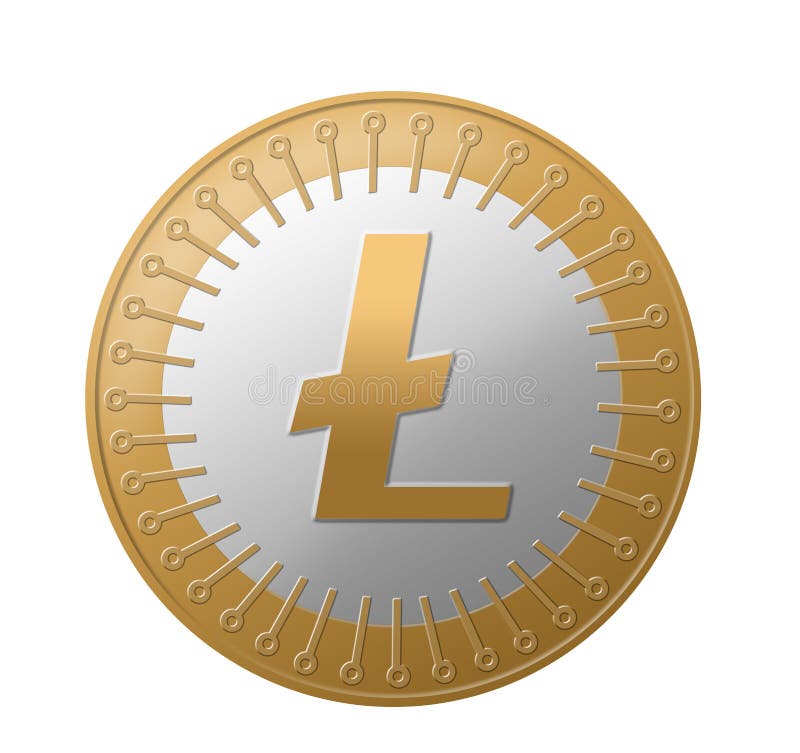 Litecoin crypto currency stock illustration. Illustration of element ...