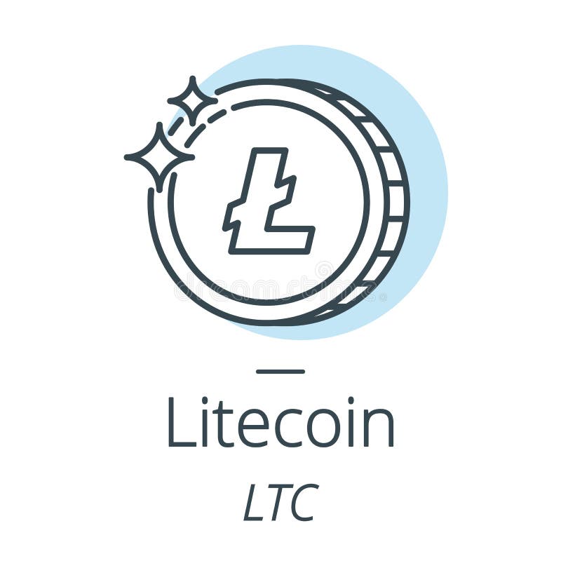 Litecoin LTC Cryptocurrency 3d Render Flag Stock Illustration ...