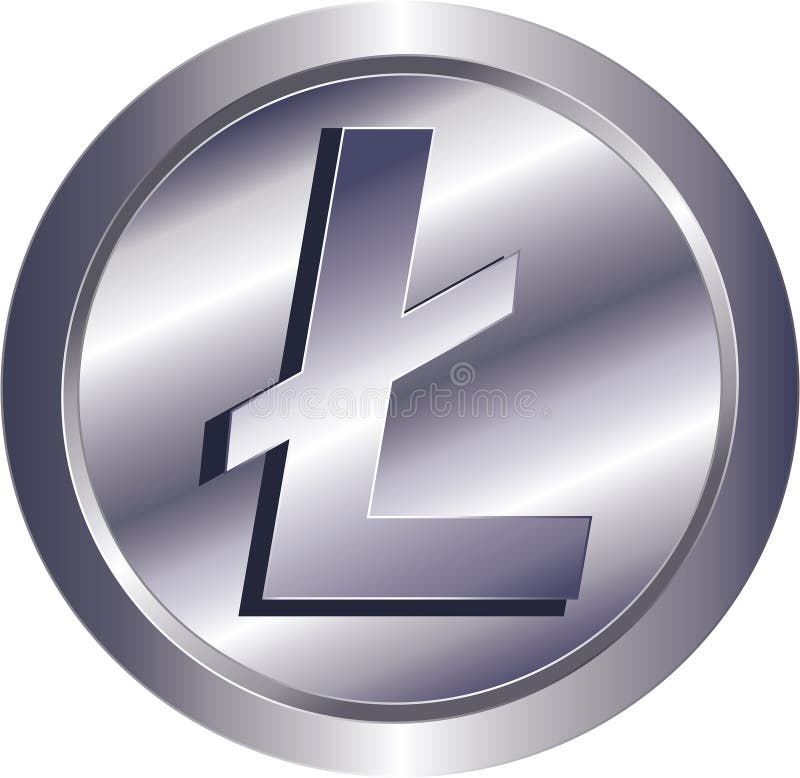 Litecoin cryptocurrency stock vector. Illustration of invest - 98257446
