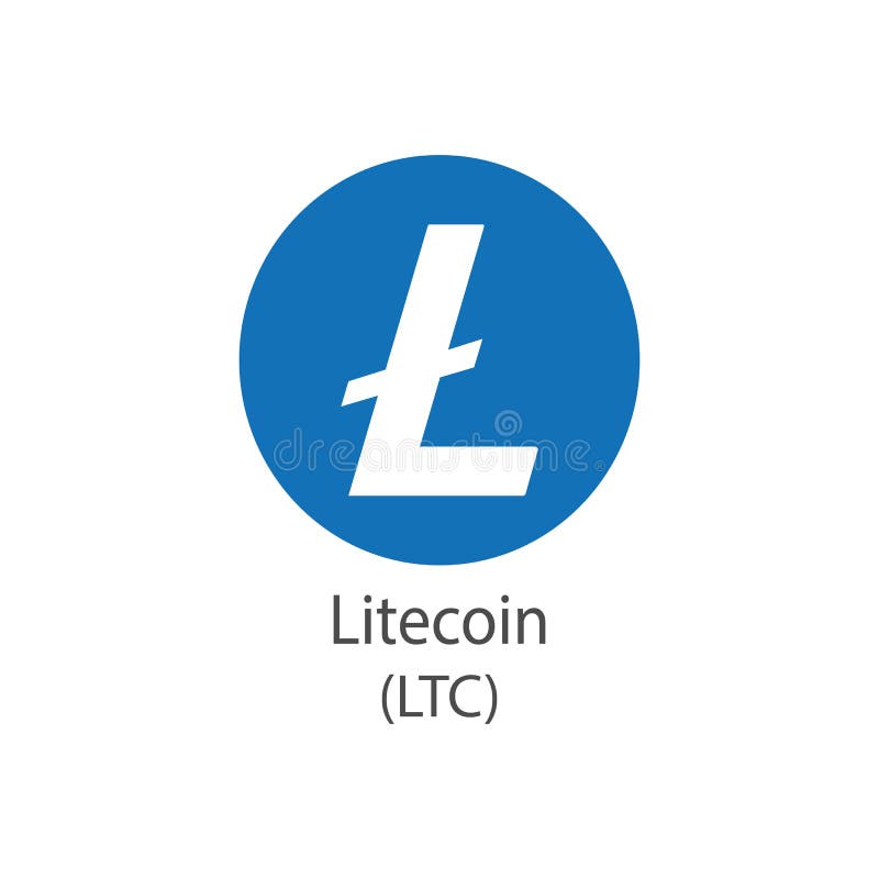 Litecoin Vector Icon. Cryptocurrency Symbol Isolated on White ...