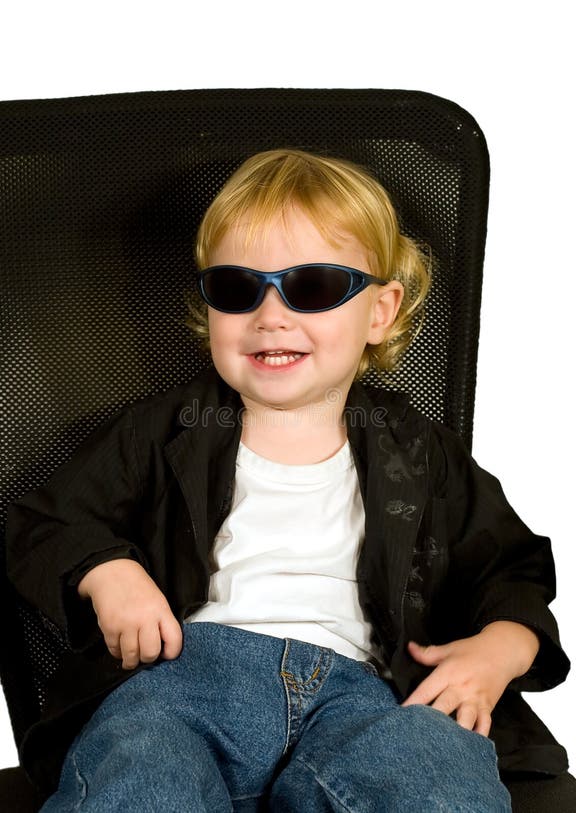 Litel businessman stock image. Image of black, sunglasses - 6103859