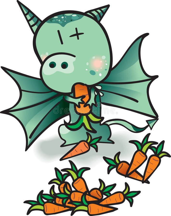 Liten drake stock illustrationer. Illustration av bebis - 30977432