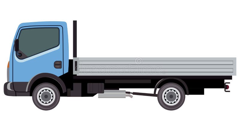 Liten lastbil vektor illustrationer. Illustration av transport - 45083358