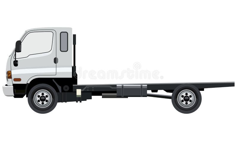 Liten lastbil vektor illustrationer. Illustration av budbärare - 50305629