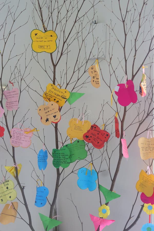 The literacy tree stock image. Image of autumn, mural - 295903291