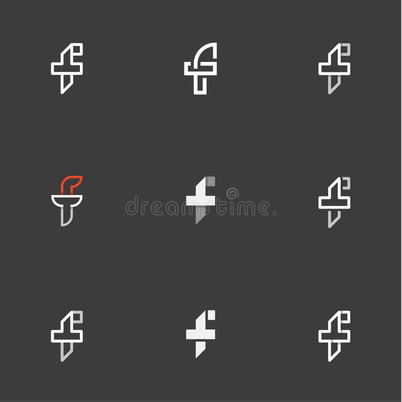 Literal Characters Typographically High-quality Vector Icons Flat ...
