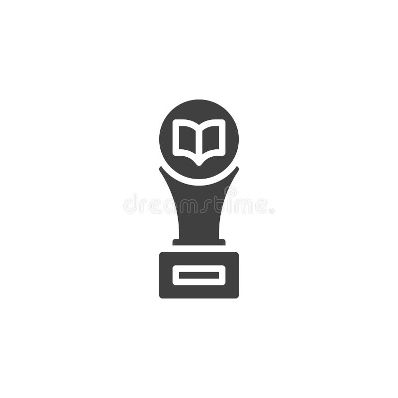 Literary prize vector icon stock vector. Illustration of logo - 295655970