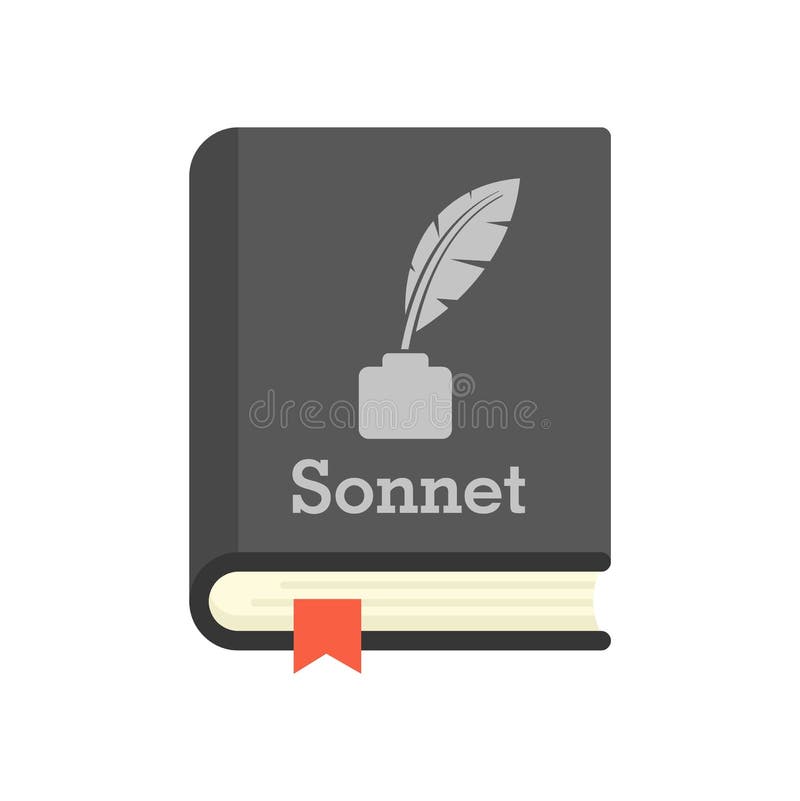 Literary Poetry Book Icon Flat Isolated Vector Stock Vector ...