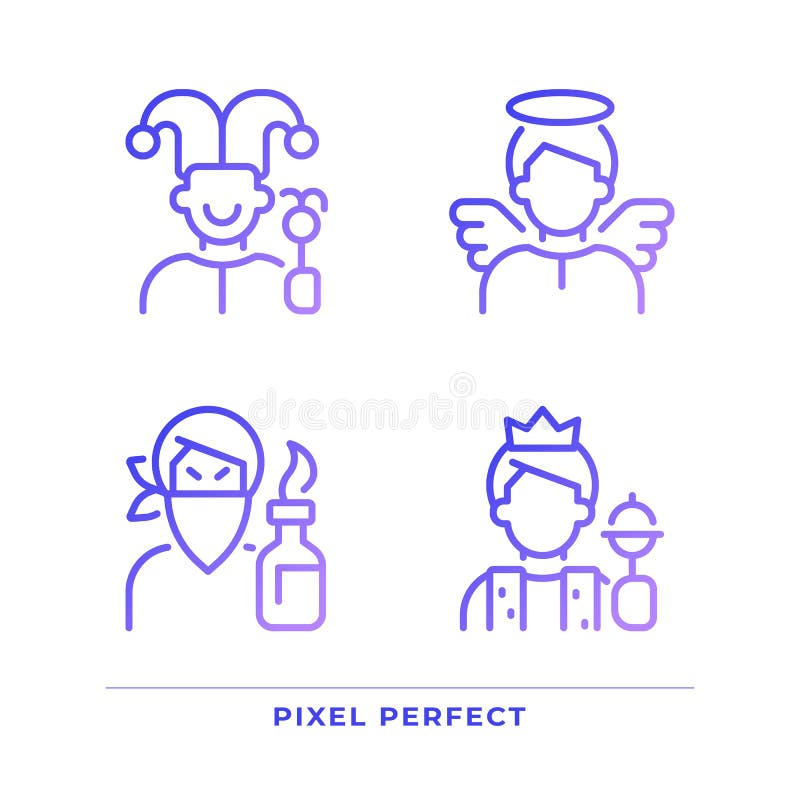 Literature Archetypes Pixel Perfect Gradient Linear Vector Icons Set ... Literature Archetypes Pixel Perfect Gradient Linear Vector Icons Set ...