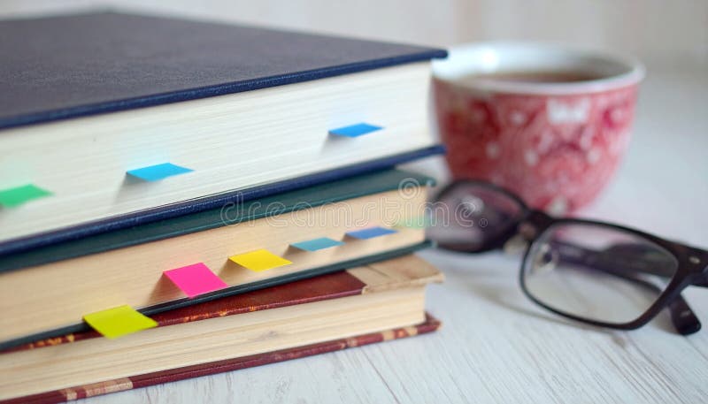 Literature Class Book Stack. Back To School Concept. Generated Image ...