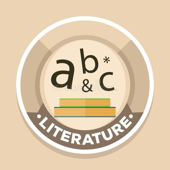 Literature Label. Vector Illustration Decorative Design Stock Vector ...