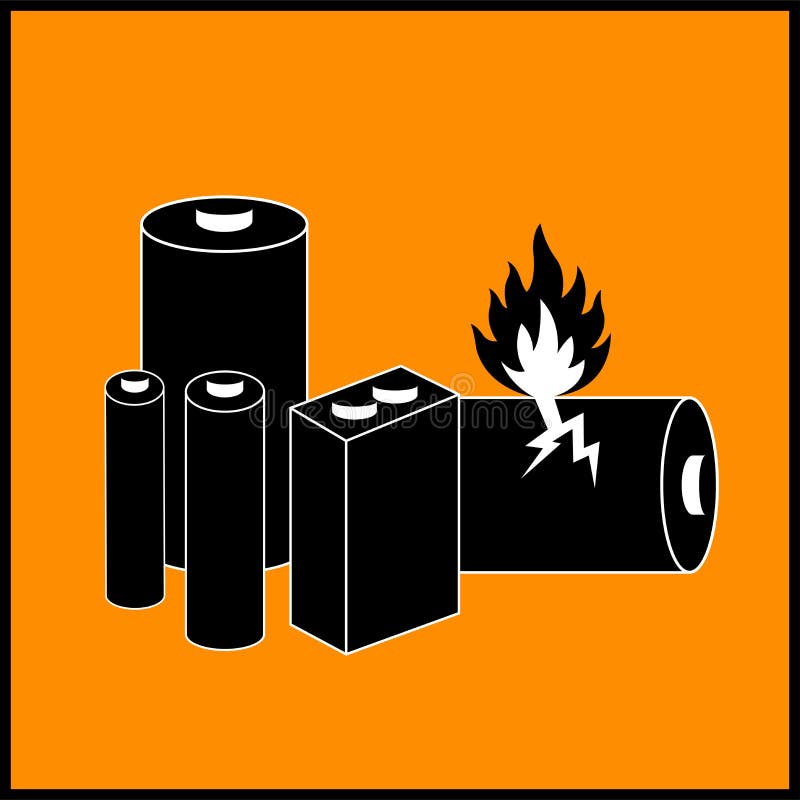 Lithium Batteries Symbol Sign, Vector Illustration, Isolate on White ...
