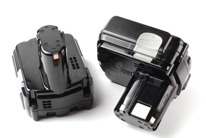 Lithium Battery for Hand Tools or Equipment, White Background, Isolate ...
