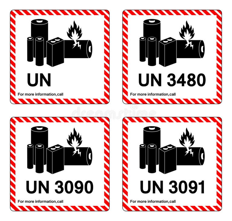 Lithium Battery Set Symbol Sign , Vector Illustration, Isolate on White ...