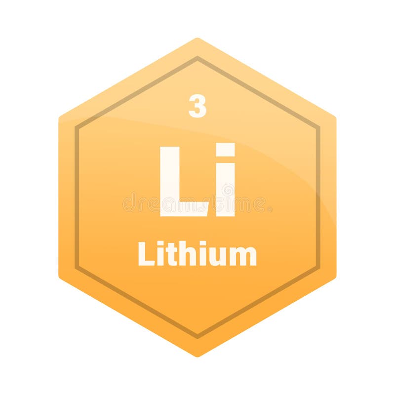 Lithium Li Chemical Element Stock Illustrations – 80 Lithium Li ...