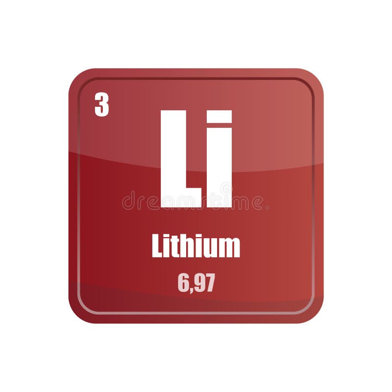 Lithium Li Chemical Element Stock Illustrations – 80 Lithium Li ...