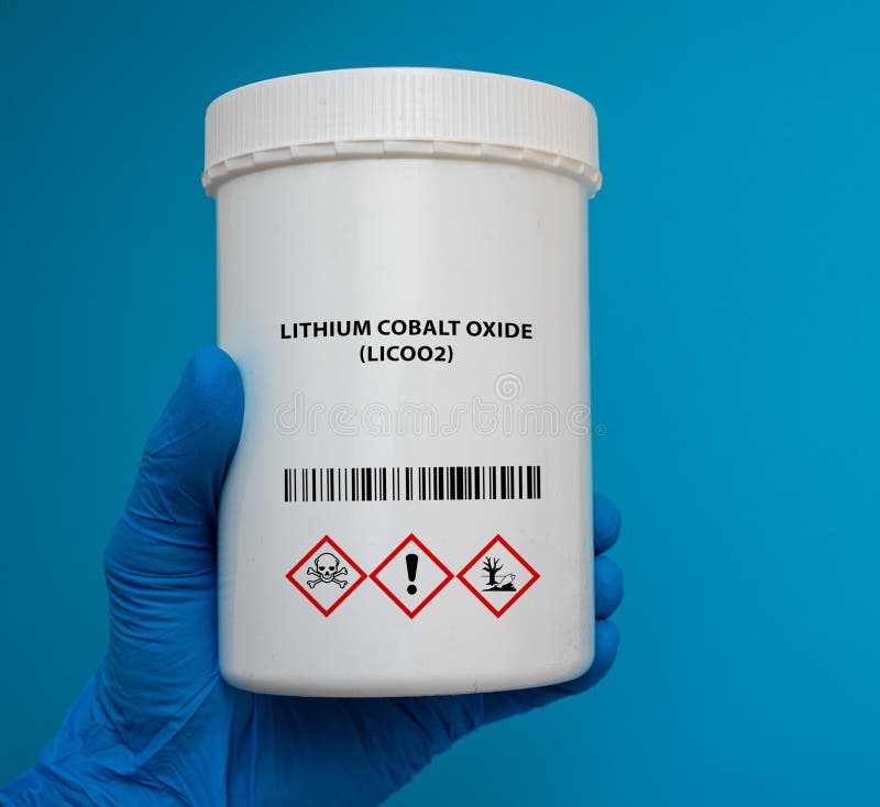Lithium Cobalt Oxide (LiCoO2 Stock Image - Image of material, dust ...